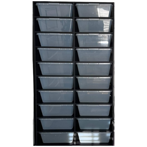 Tall 6-Slot V70 Snake Rack | BlackBox Reptile Racks & Cages – BlackBox ...