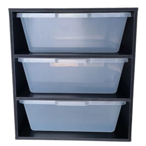 Tall 3-Slot V28 Snake Rack | BlackBox Reptile Racks & Cages – BlackBox ...