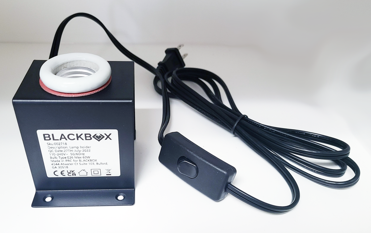 BlackBox Lamp Holder (Bulb not included) – BlackBox Cages & Rack Systems