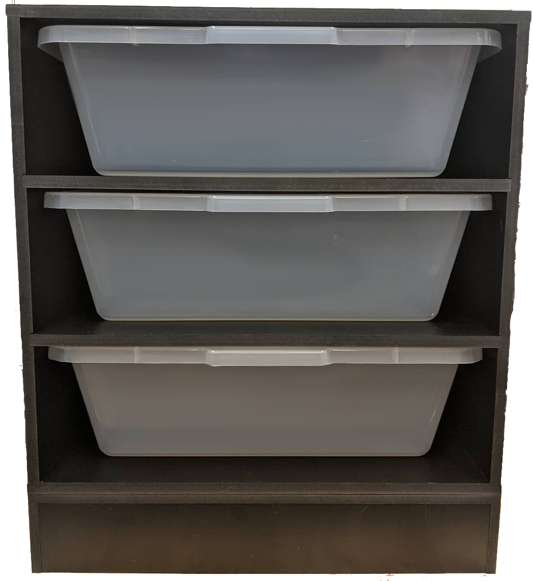 3-Slot V70 Snake Rack | BlackBox Reptile Racks & Cages – BlackBox Cages ...